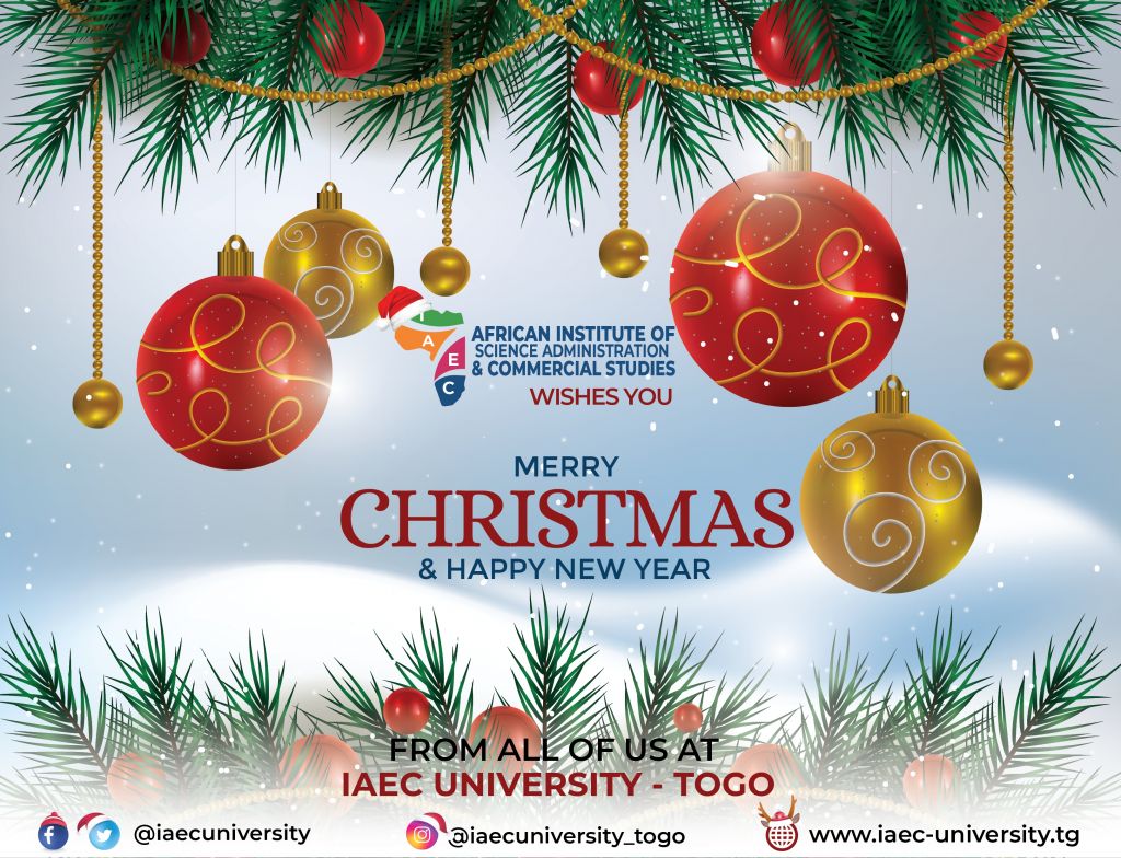IAEC University Wishes you Merry Christmas and Happy New year - IAEC ...